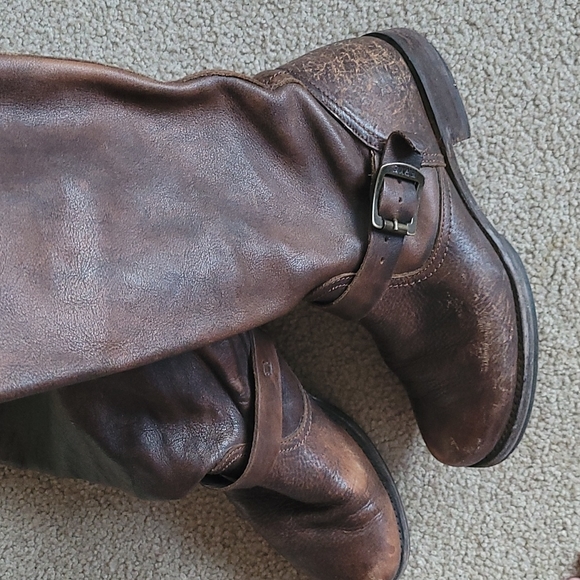 Frye | Shoes | Frye Buckle Boot Brown | Poshmark